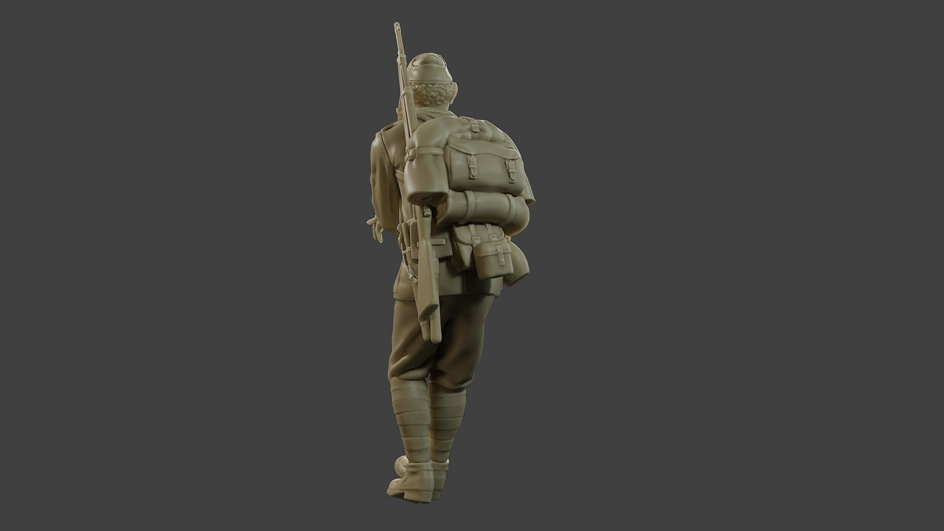 Italian soldier Attach ww2 IT10 3D model 3D printable | CGTrader