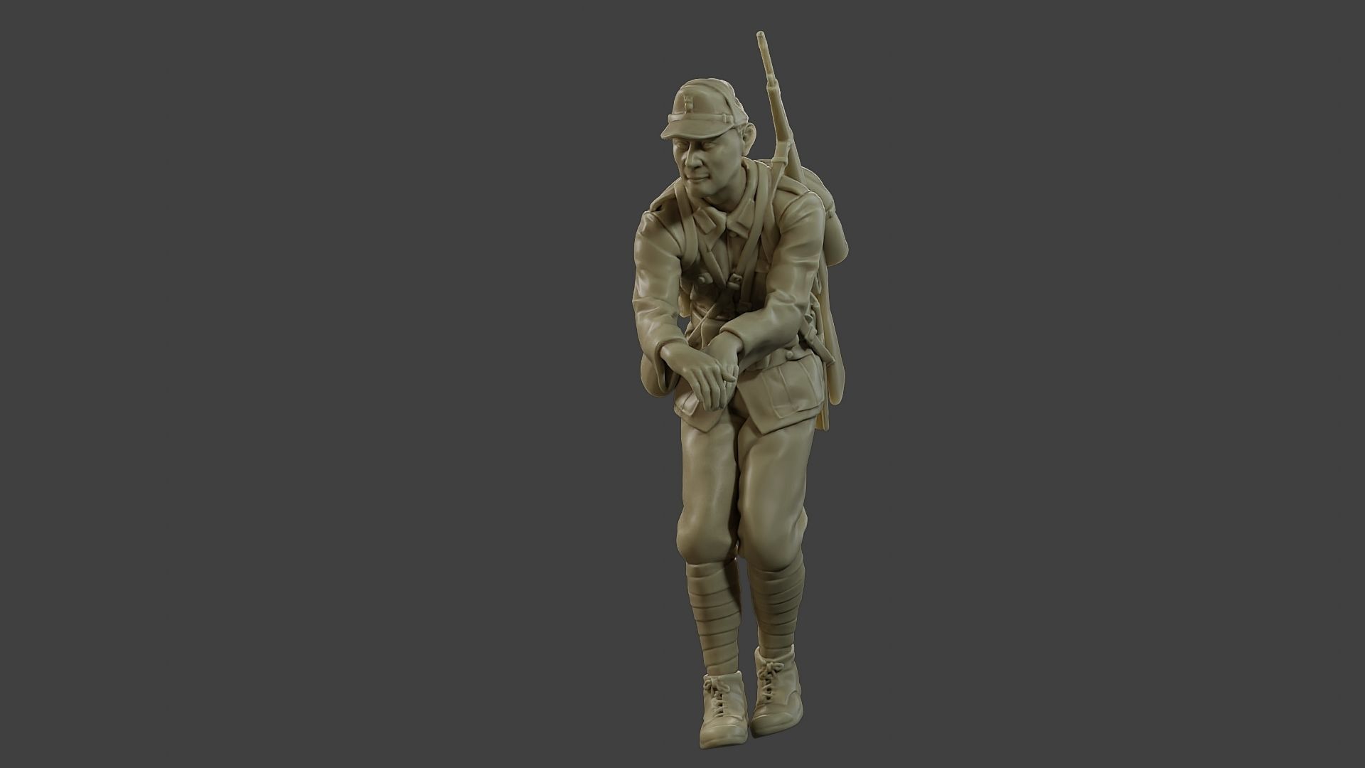 Italian soldier Attach ww2 IT10 3D model 3D printable | CGTrader