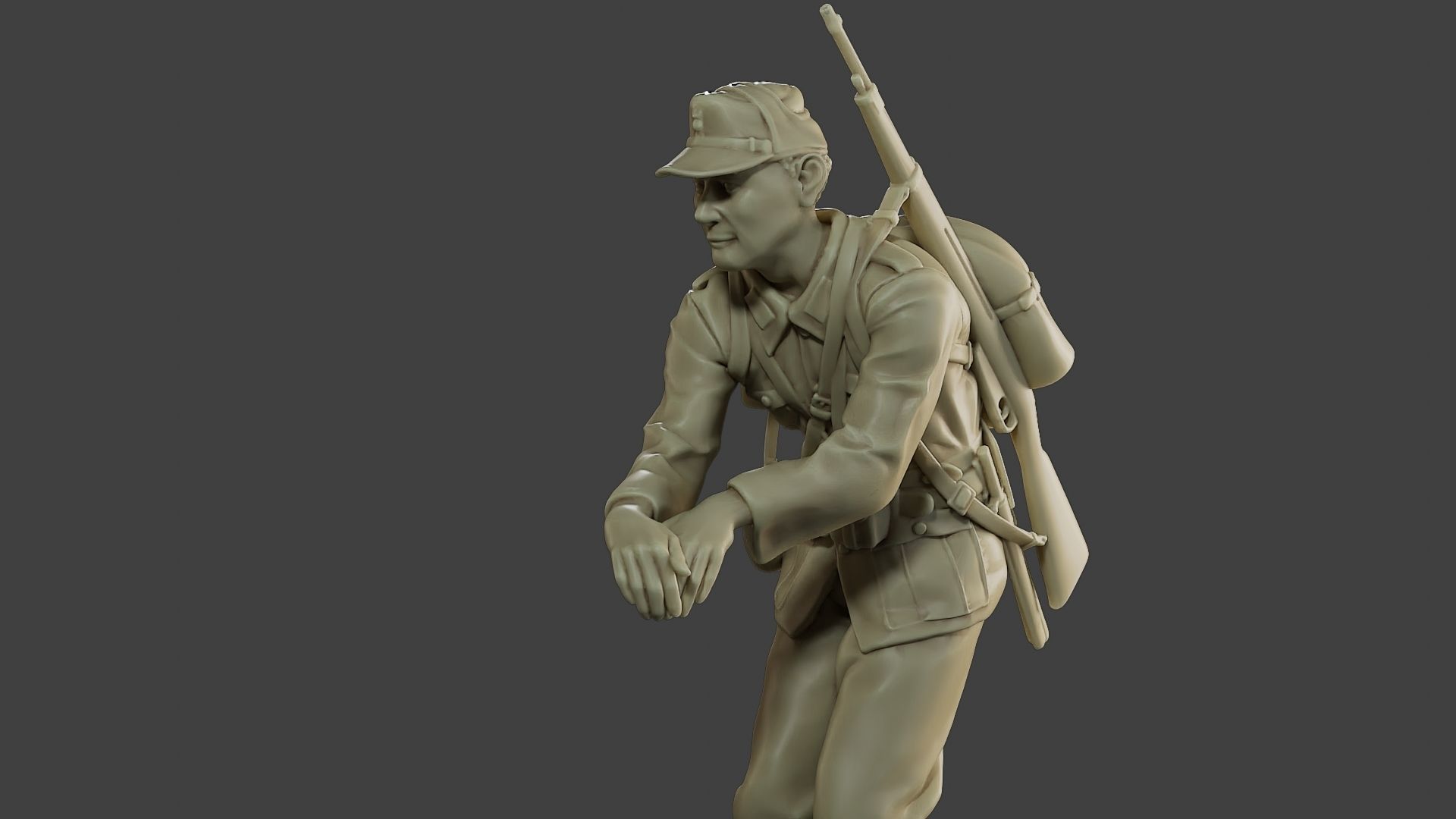 Italian soldier Attach ww2 IT10 3D model 3D printable | CGTrader