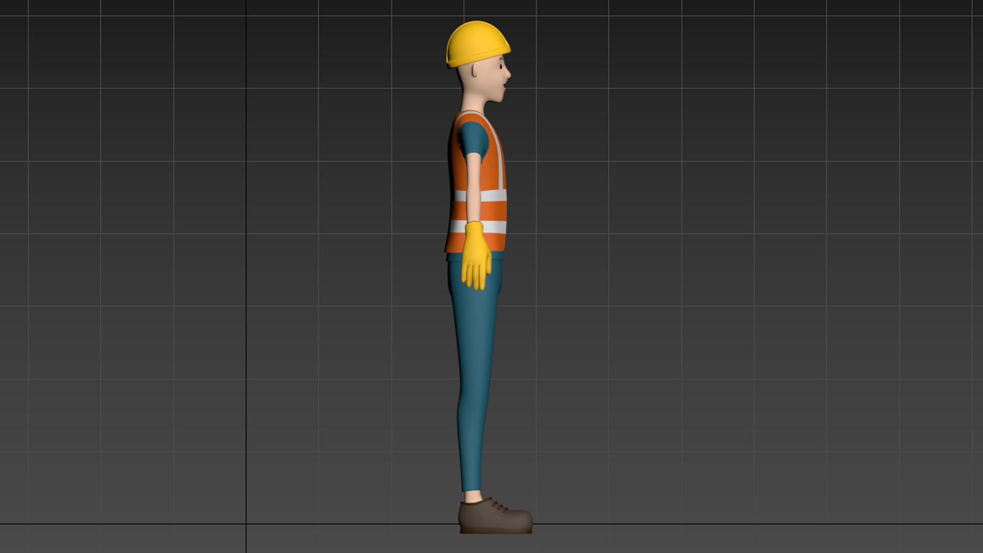 Cartoon Male Worker 3D Model 3D model | CGTrader