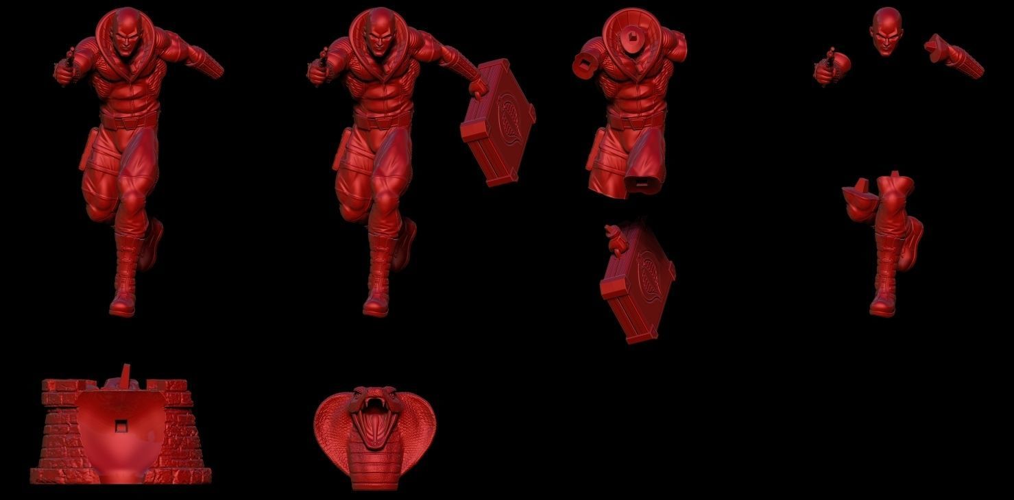 Fan Art - Destro from GI Joe - Statue 3D model 3D printable | CGTrader