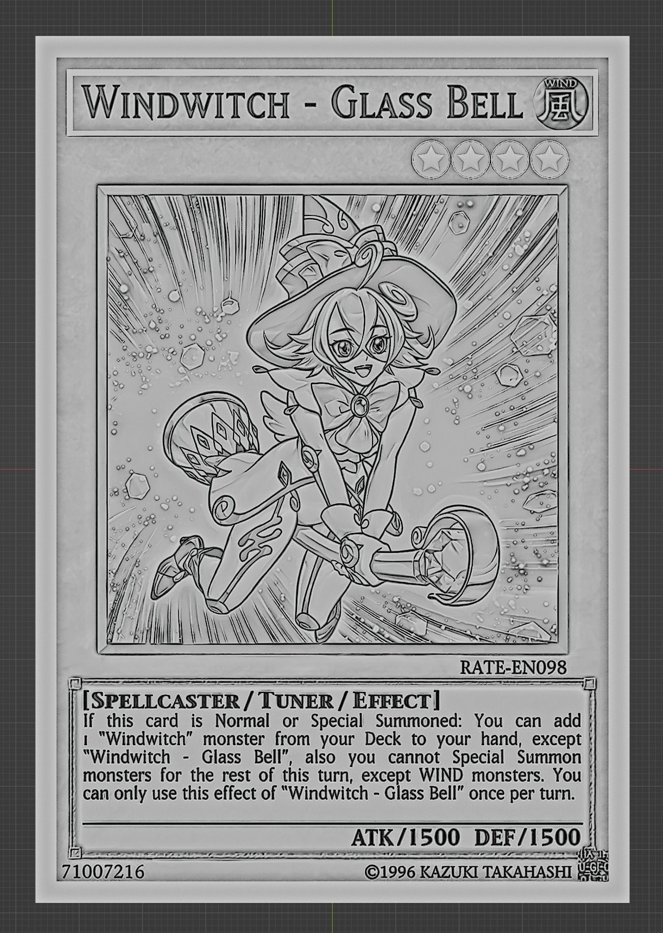 WINDWITCH - GLASS BELL - YUGIOH 3D model 3D printable | CGTrader