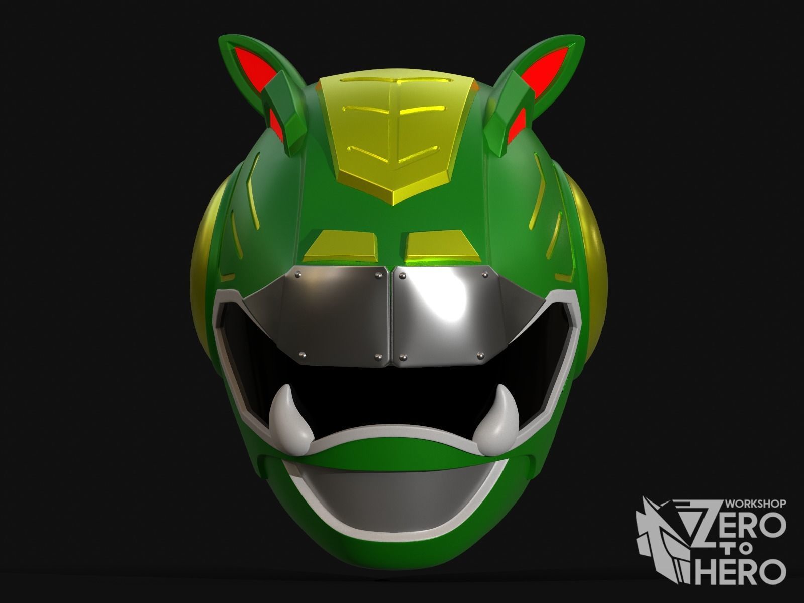 Power Ranger Wild Force- Hippo Helmet 3D model 3D printable | CGTrader