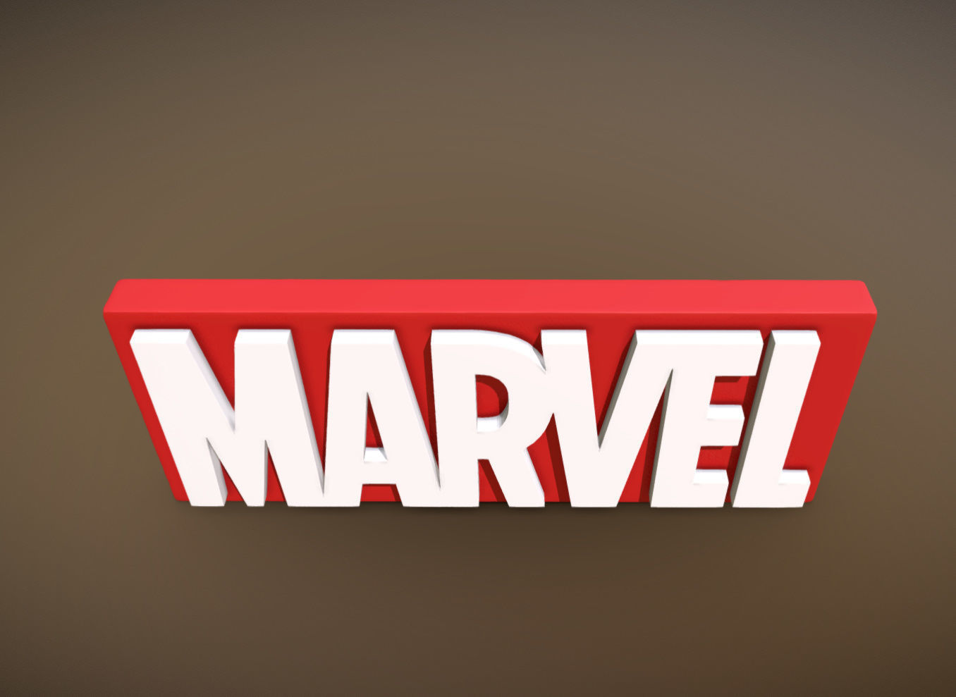 MARVEL LOGO 3D model 3D printable | CGTrader