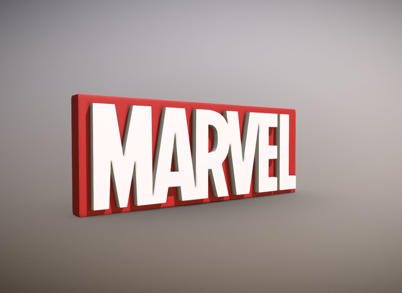 MARVEL LOGO 3D model 3D printable | CGTrader