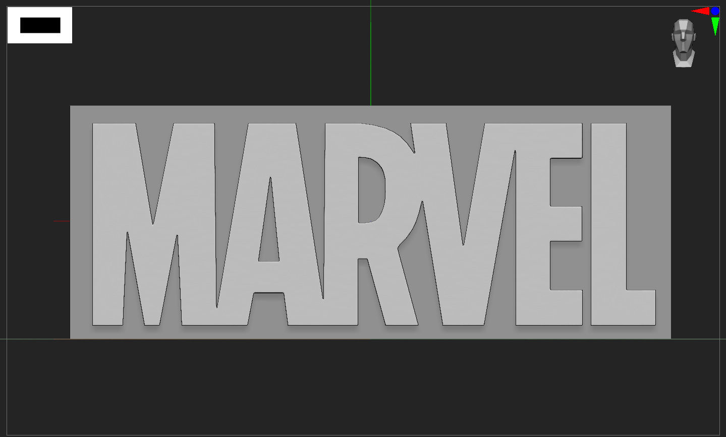 MARVEL LOGO 3D model 3D printable | CGTrader
