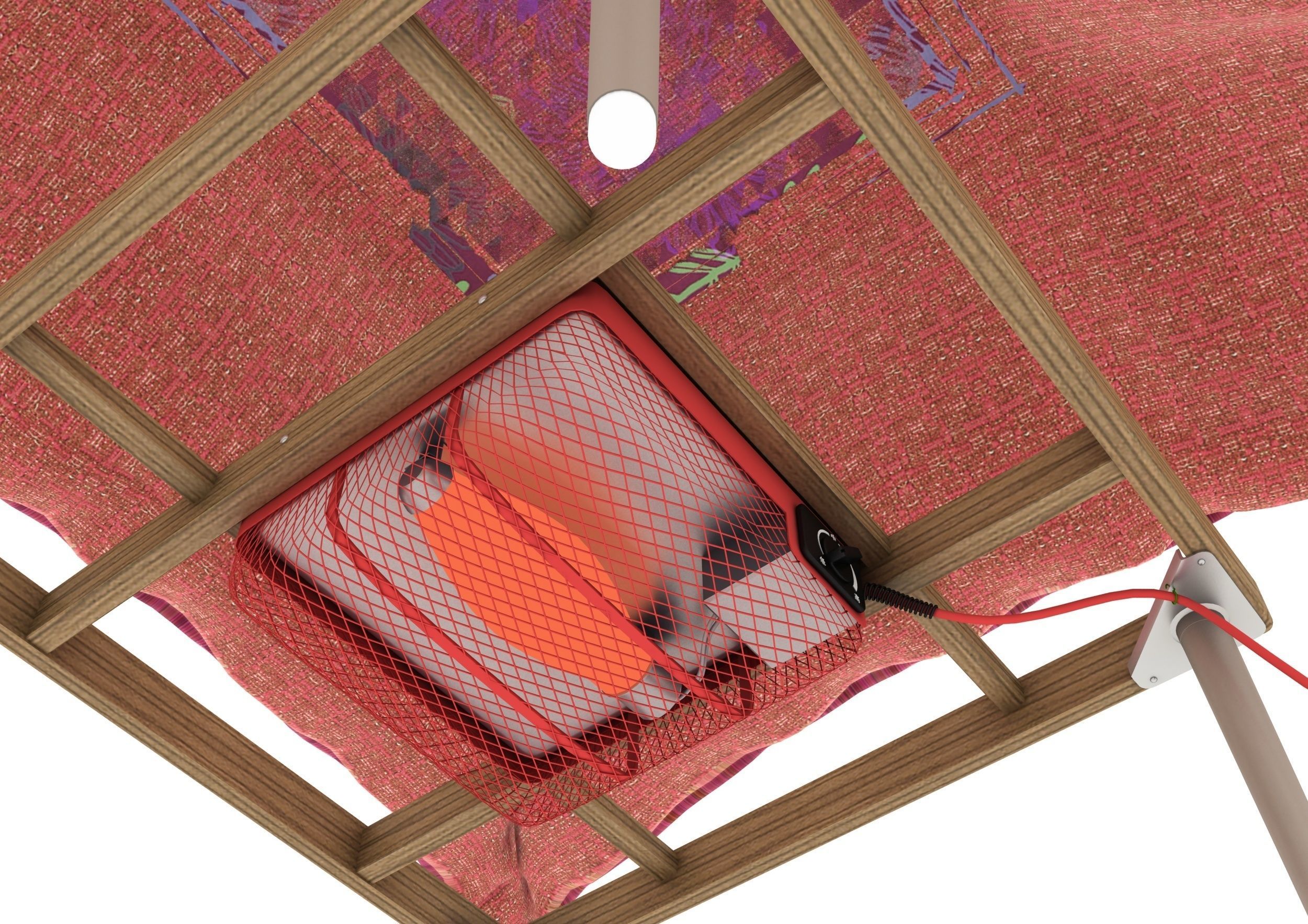 japanese heater KOTATSU 3D model | CGTrader