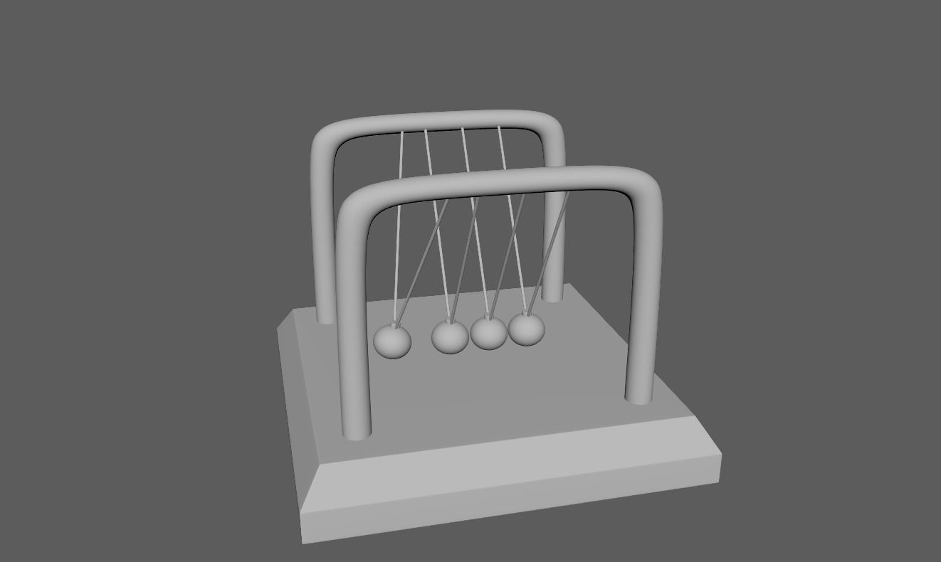 Table Pendulum Newton Balls free VR / AR / low-poly 3D model | CGTrader