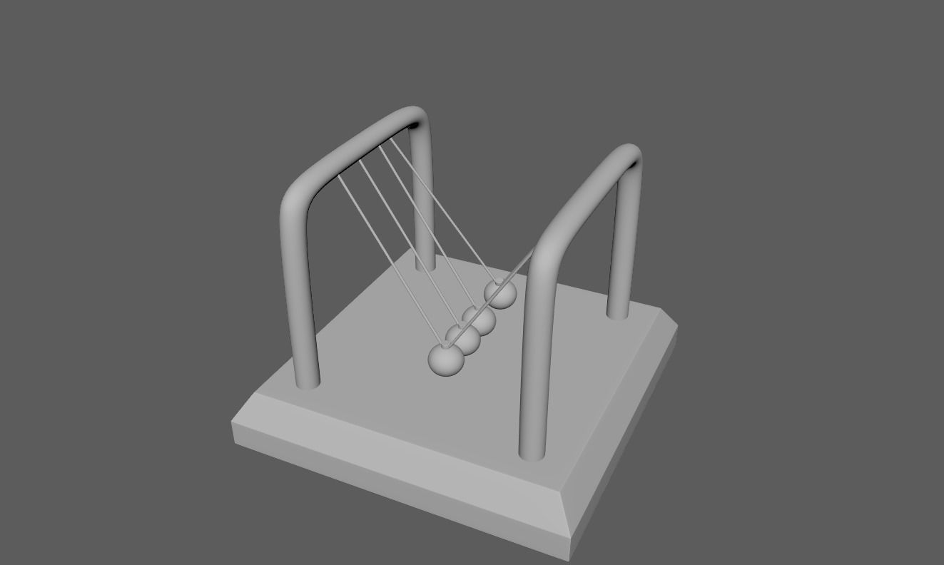 Table Pendulum Newton Balls free VR / AR / low-poly 3D model | CGTrader