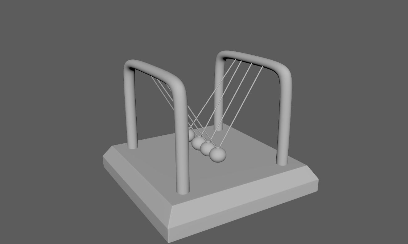 Table Pendulum Newton Balls free VR / AR / low-poly 3D model | CGTrader