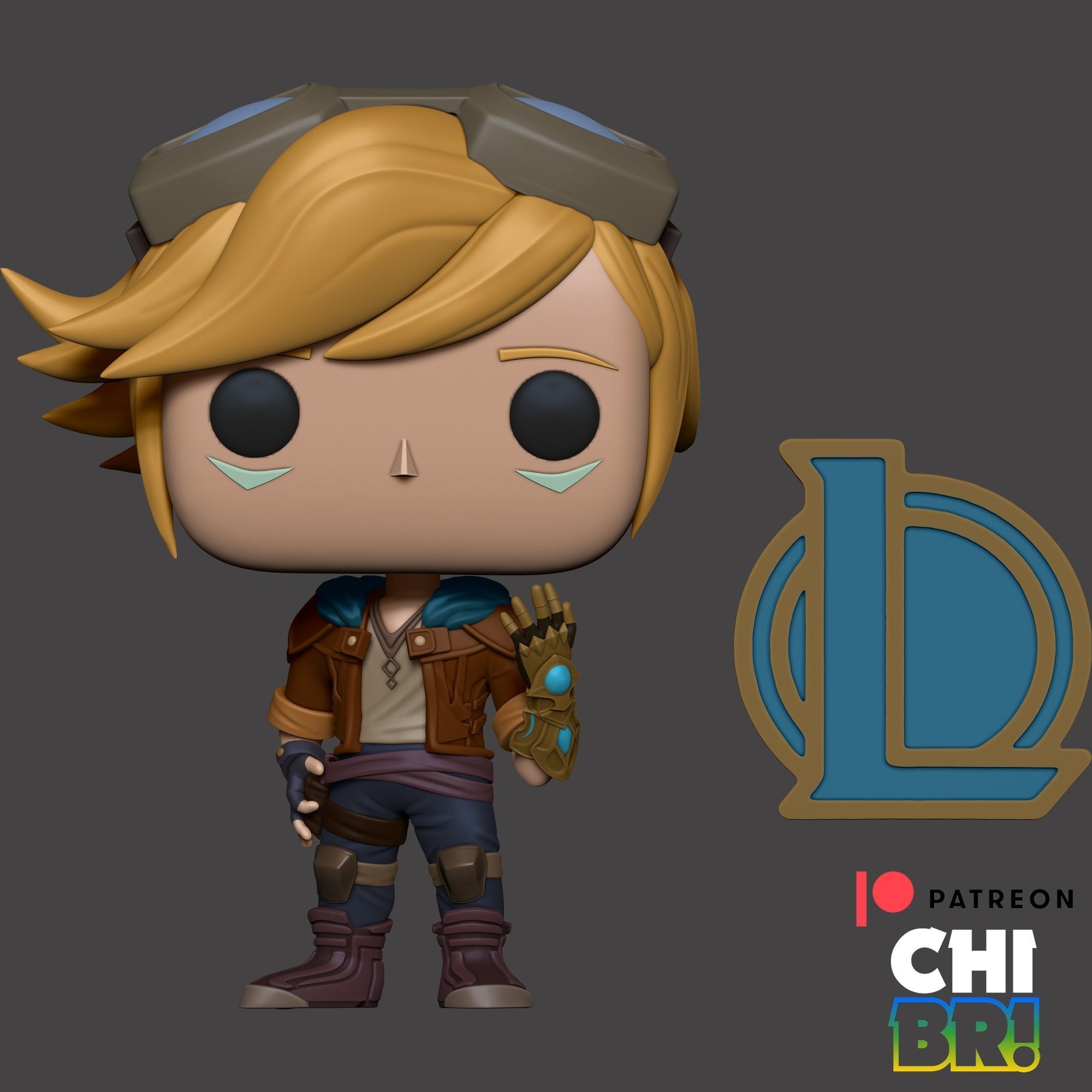 EZREAL - LEAGUE OF LEGENDS - FUNKO 3D model 3D printable | CGTrader