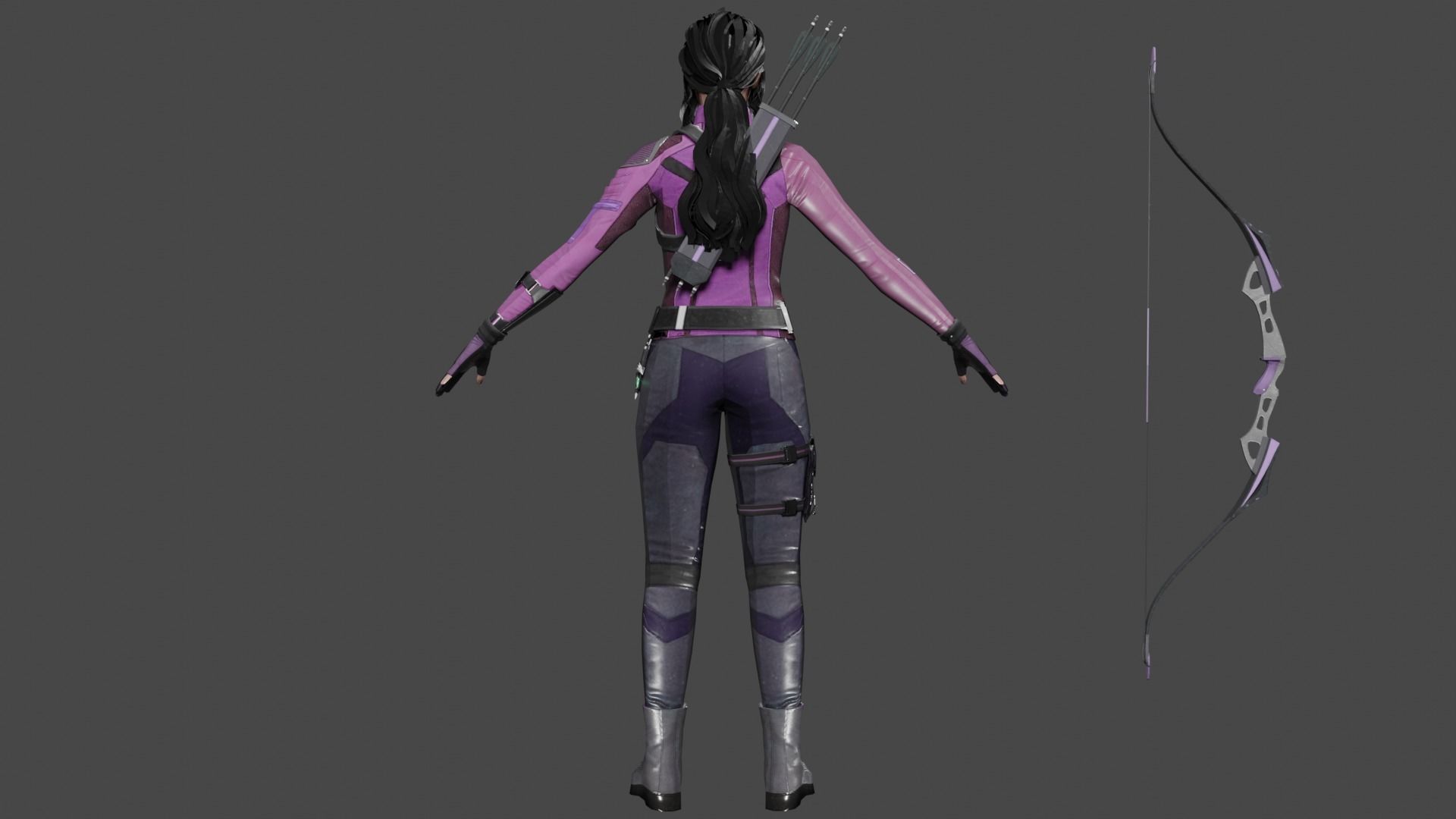 Kate Bishop 3D Model 3D model rigged | CGTrader