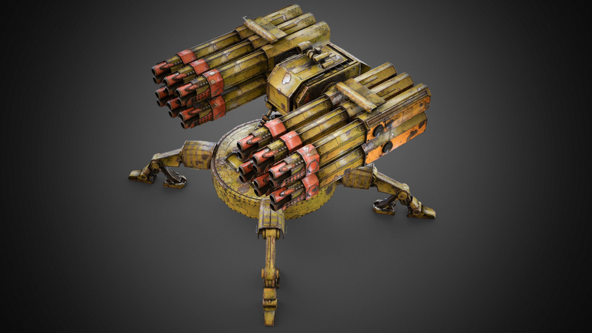 3D model Sci-fi Spider Auto-Turret VR / AR / low-poly | CGTrader