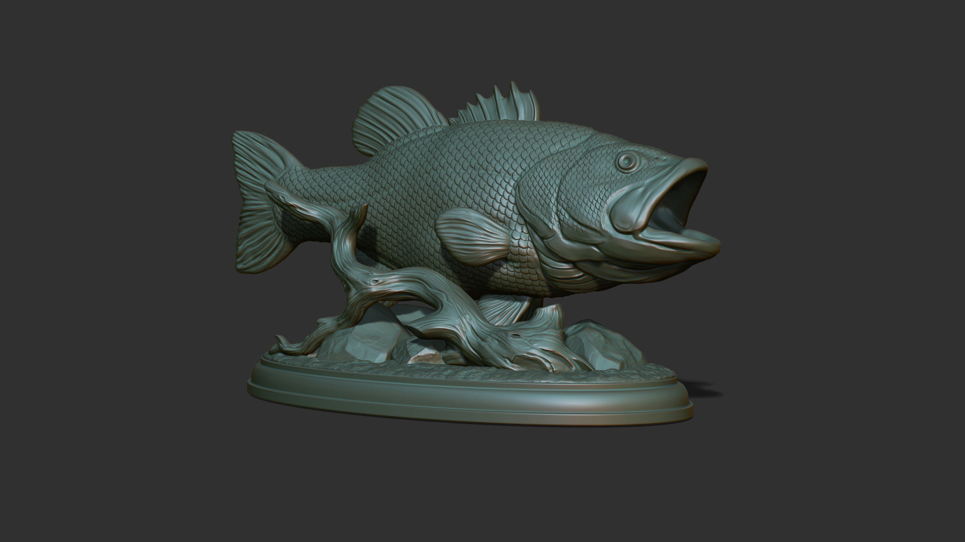 Largemouth bass 3D model 3D printable | CGTrader