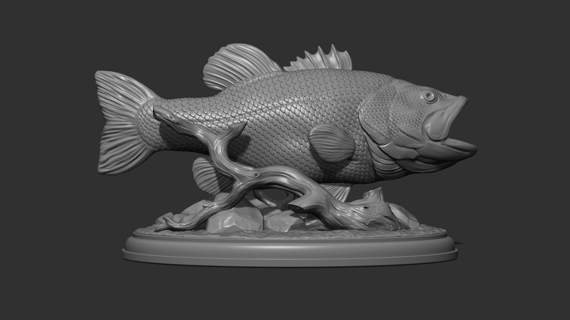 Largemouth bass 3D model 3D printable | CGTrader