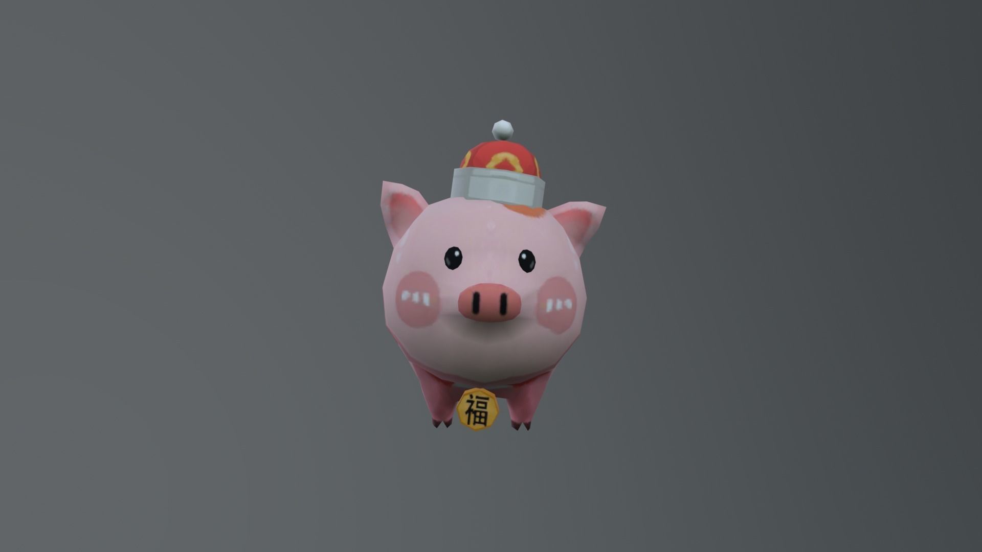 3D model Pig Cute Fantasy VR / AR / low-poly | CGTrader
