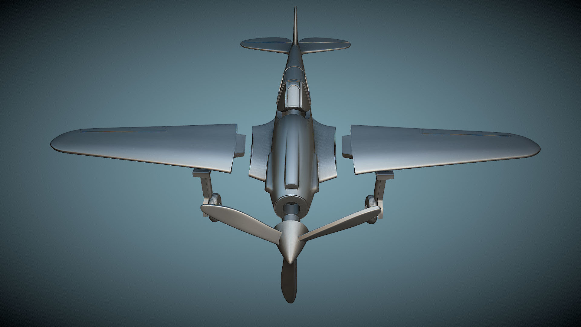 Curtiss XP-46 - 3D Printable Model 3D model 3D printable | CGTrader