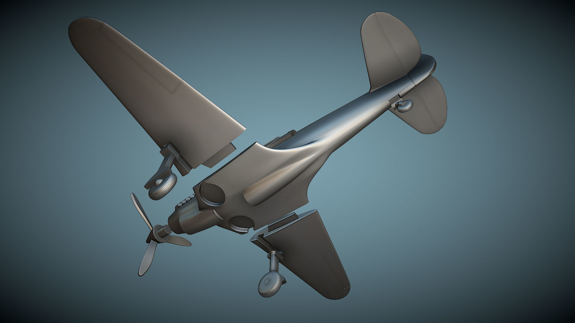 Curtiss XP-46 - 3D Printable Model 3D model 3D printable | CGTrader