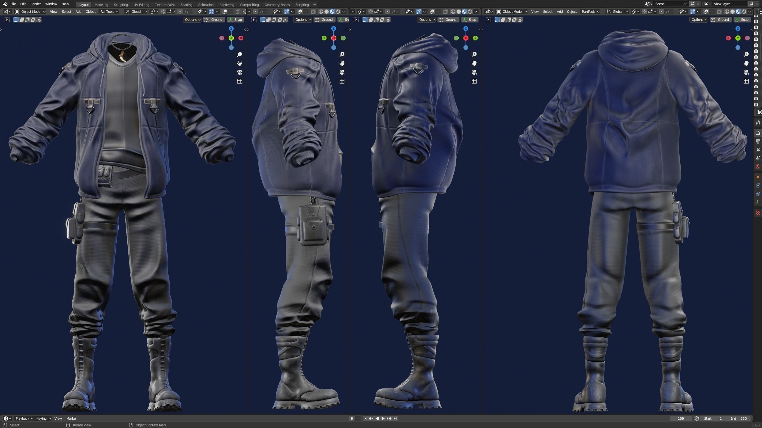 3D model Male Cloth VR / AR / low-poly | CGTrader