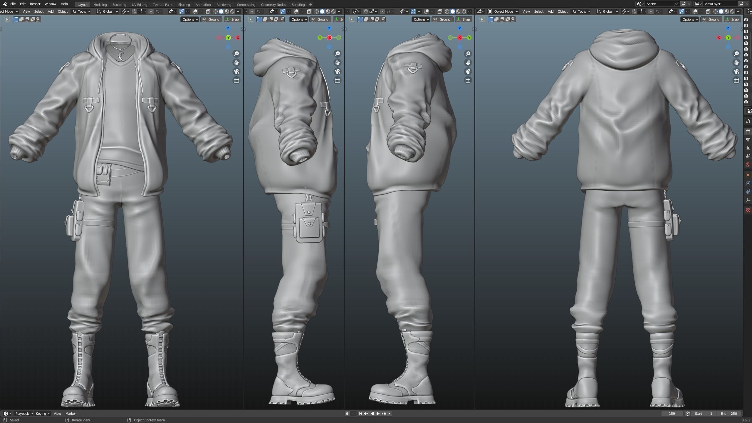 3D model Male Cloth VR / AR / low-poly | CGTrader