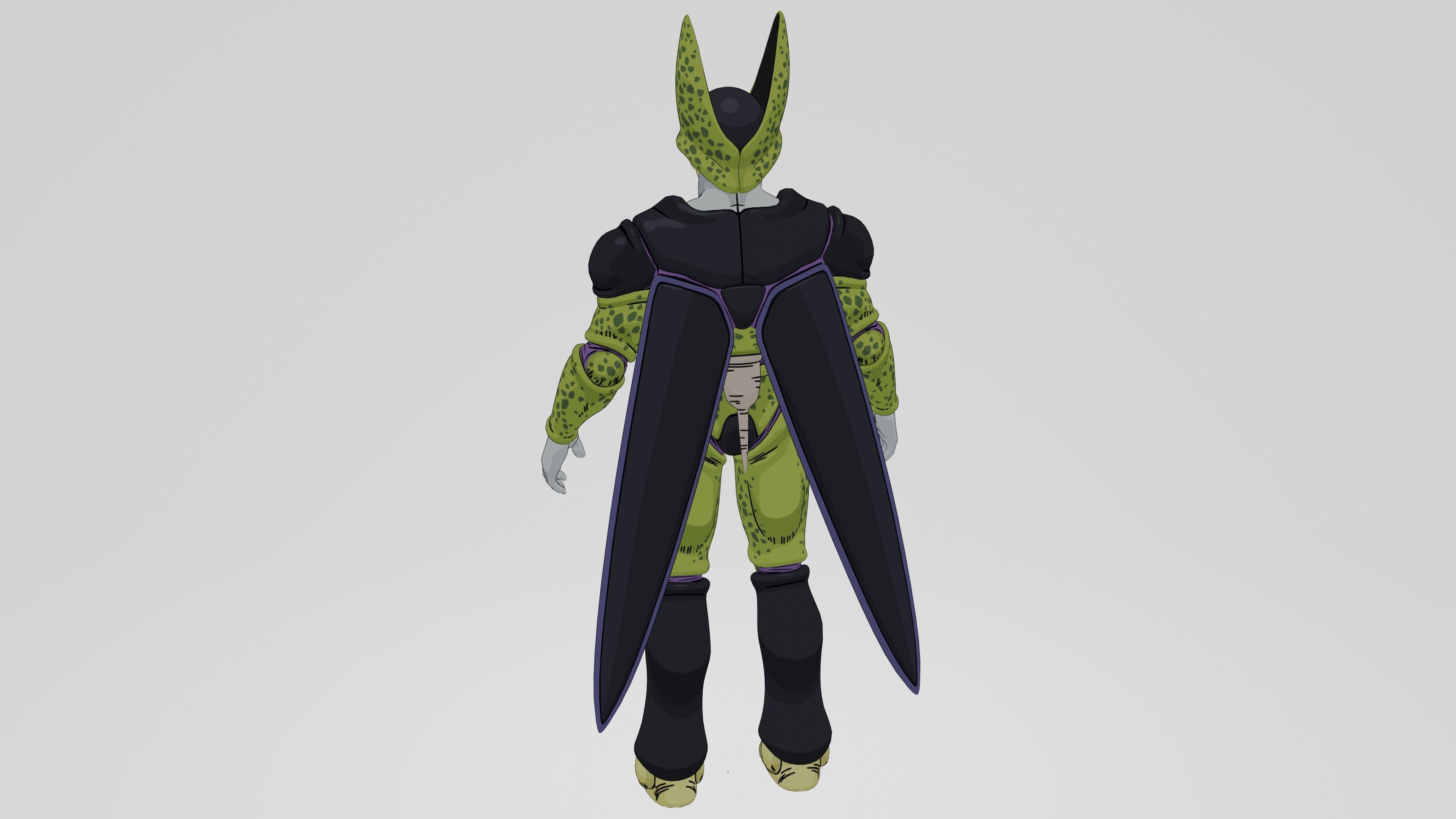 3D model Cell from Dragon Ball Z Rigged VR / AR / low-poly | CGTrader