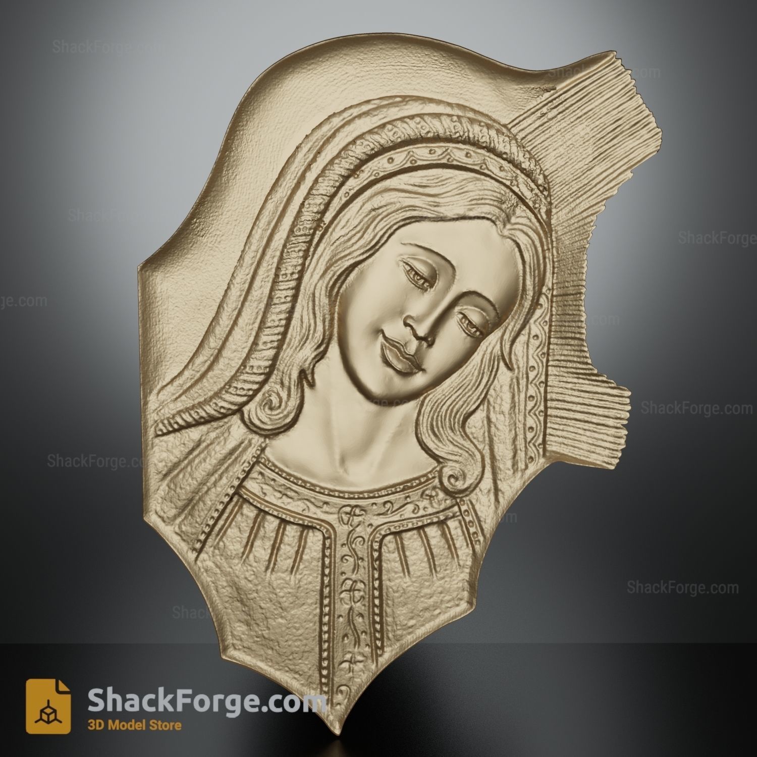 3D STL Virgin Mary 3D model | CGTrader