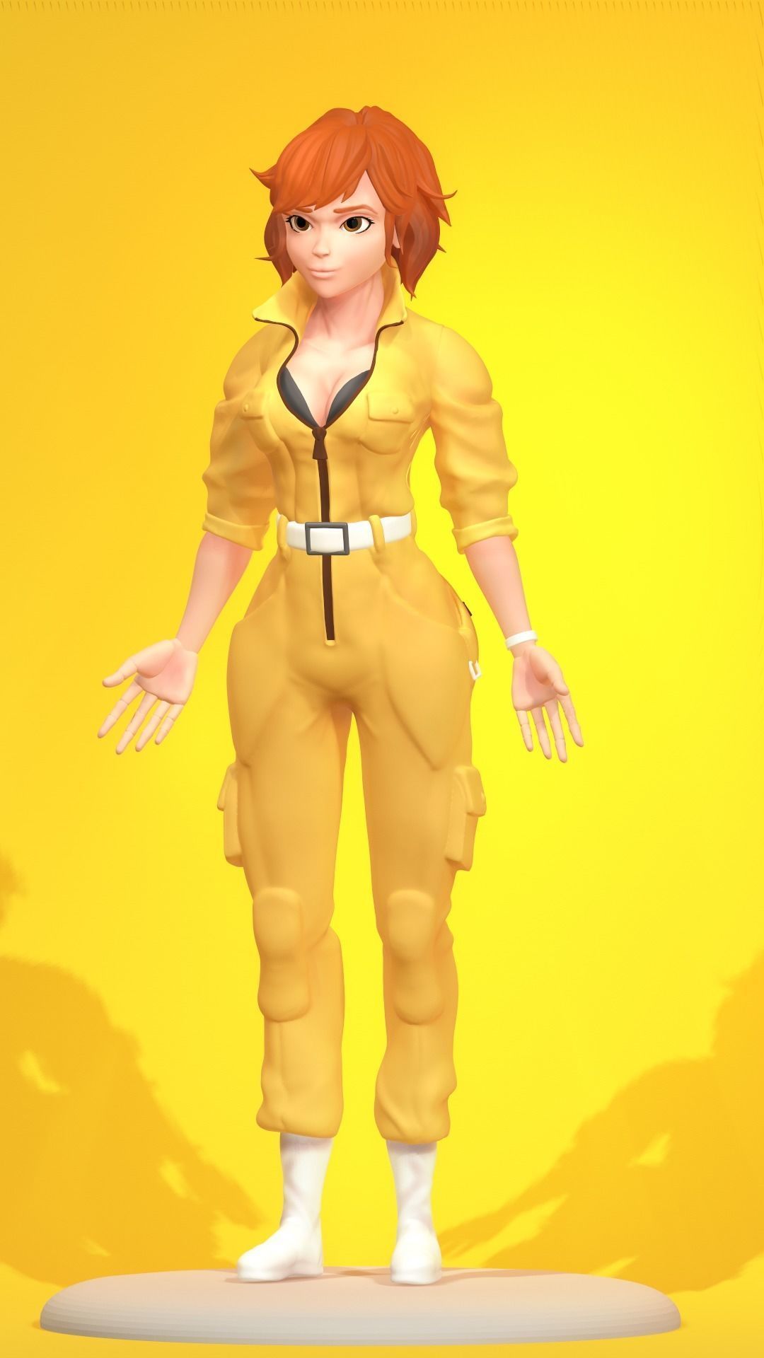 April ONeil from the cartoon TMNT 3D model | CGTrader