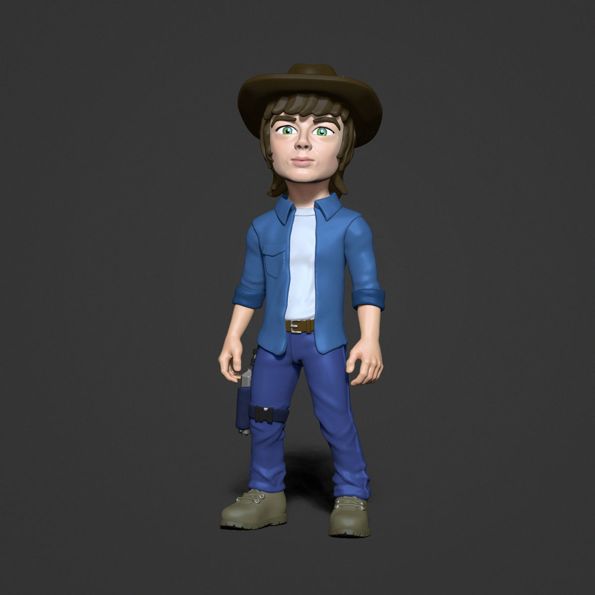 Carl Grimes - the walking dead fanart 3D model 3D printable | CGTrader