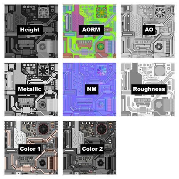 Microchips A04 free Texture | CGTrader