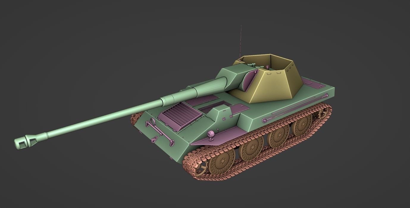 Krupp-Steyr Waffentrager 3D model | CGTrader