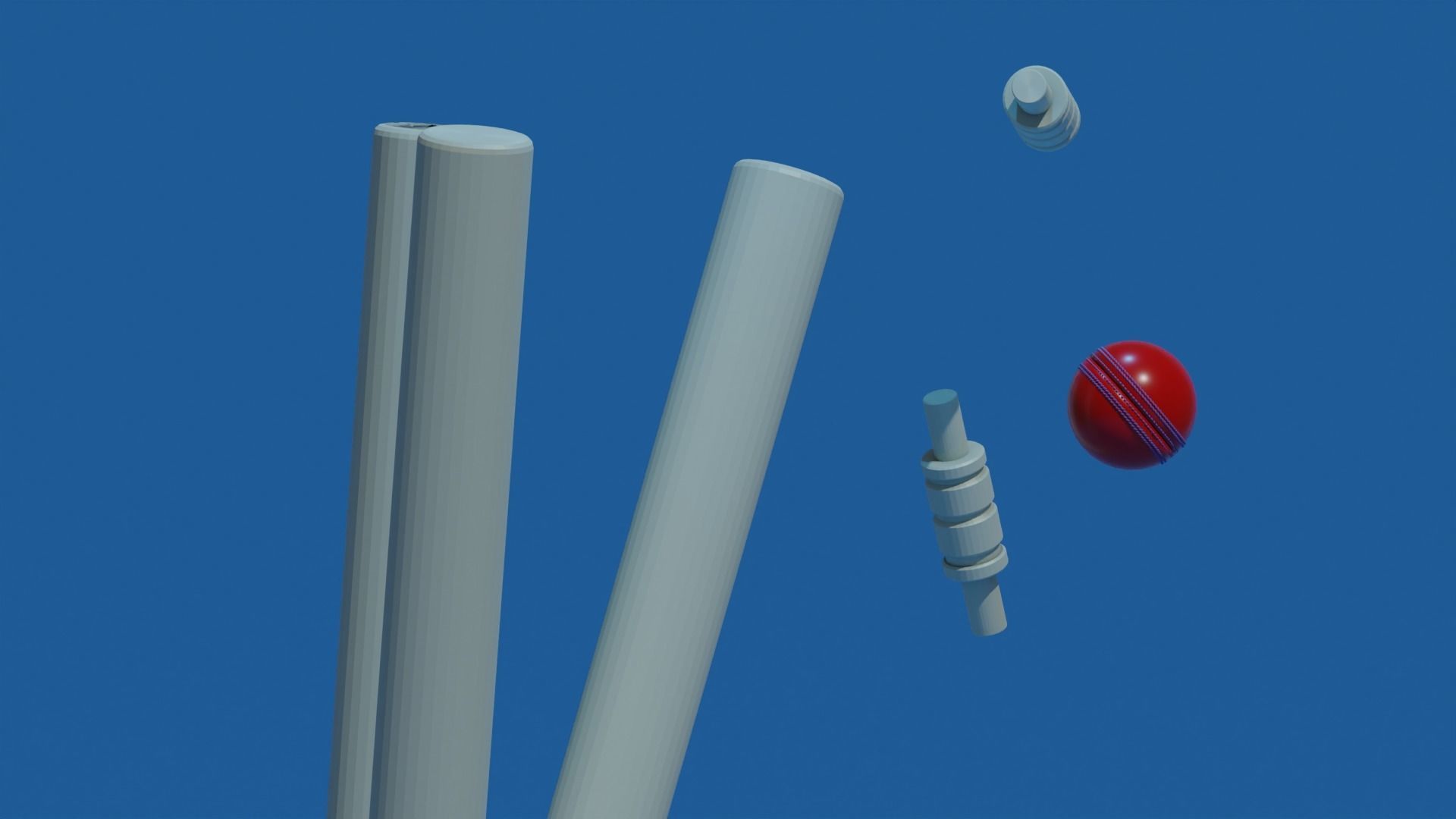 cricket wickets made in blender free VR / AR / low-poly 3D model | CGTrader