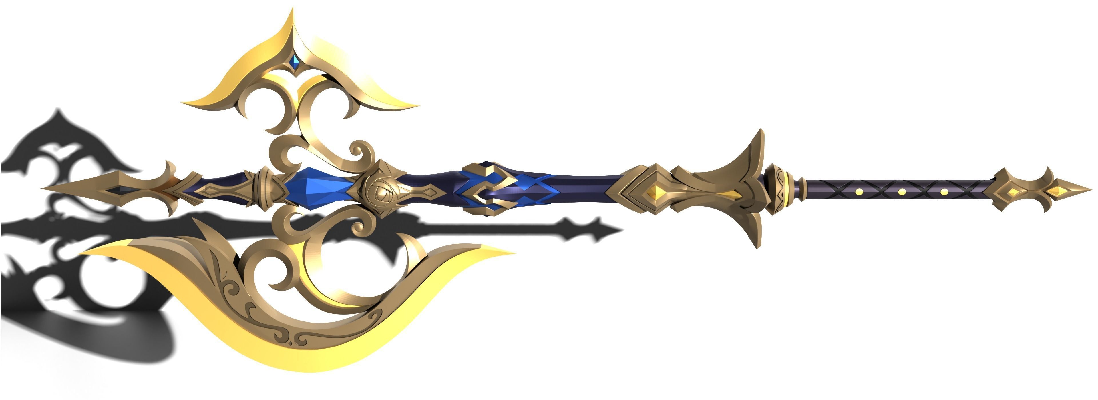 Genshin impact Navia Claymore Verdict model 3d print 3D model 3D ...