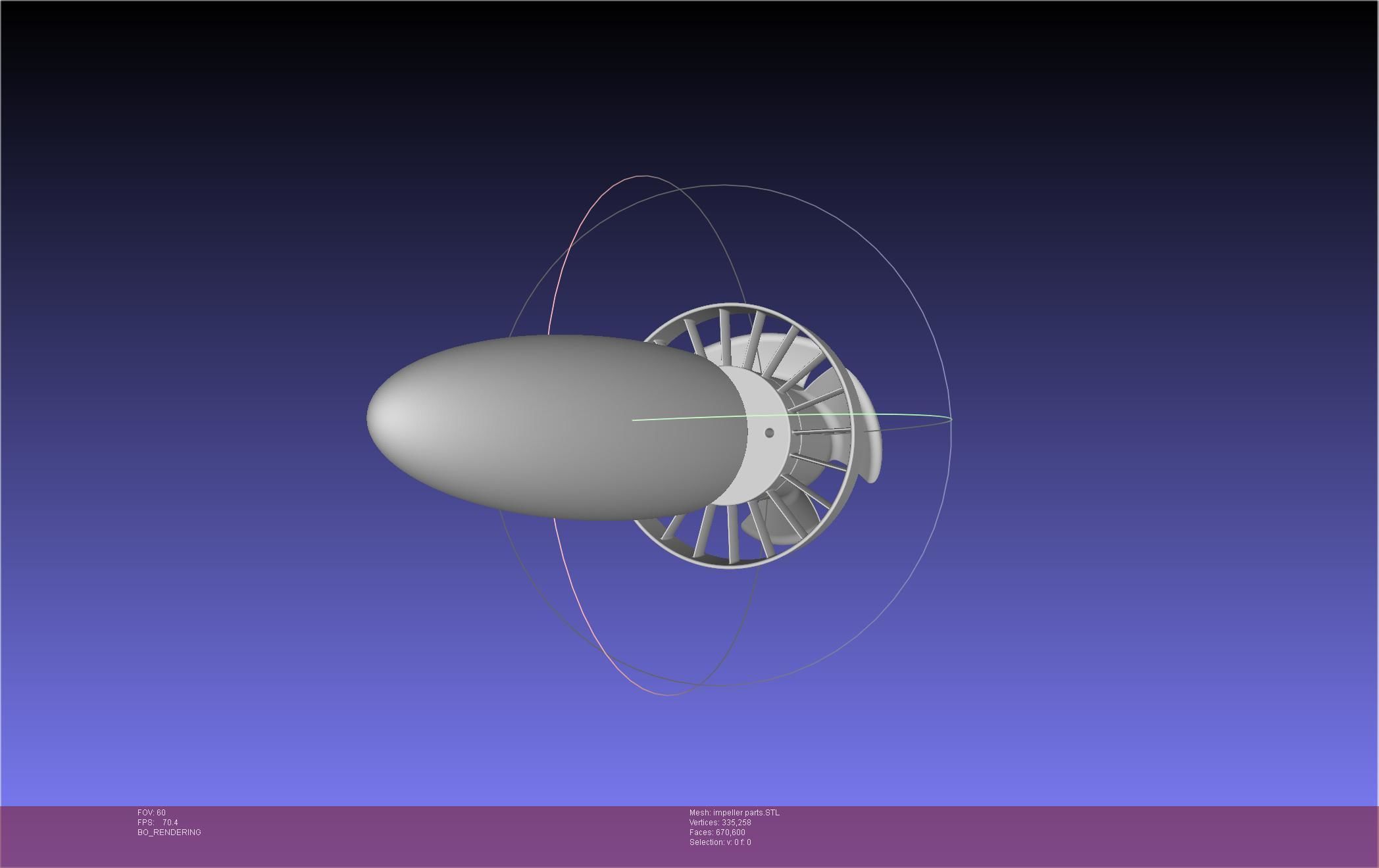 65mm High Pitch Impeller And Stator 3D model 3D printable | CGTrader