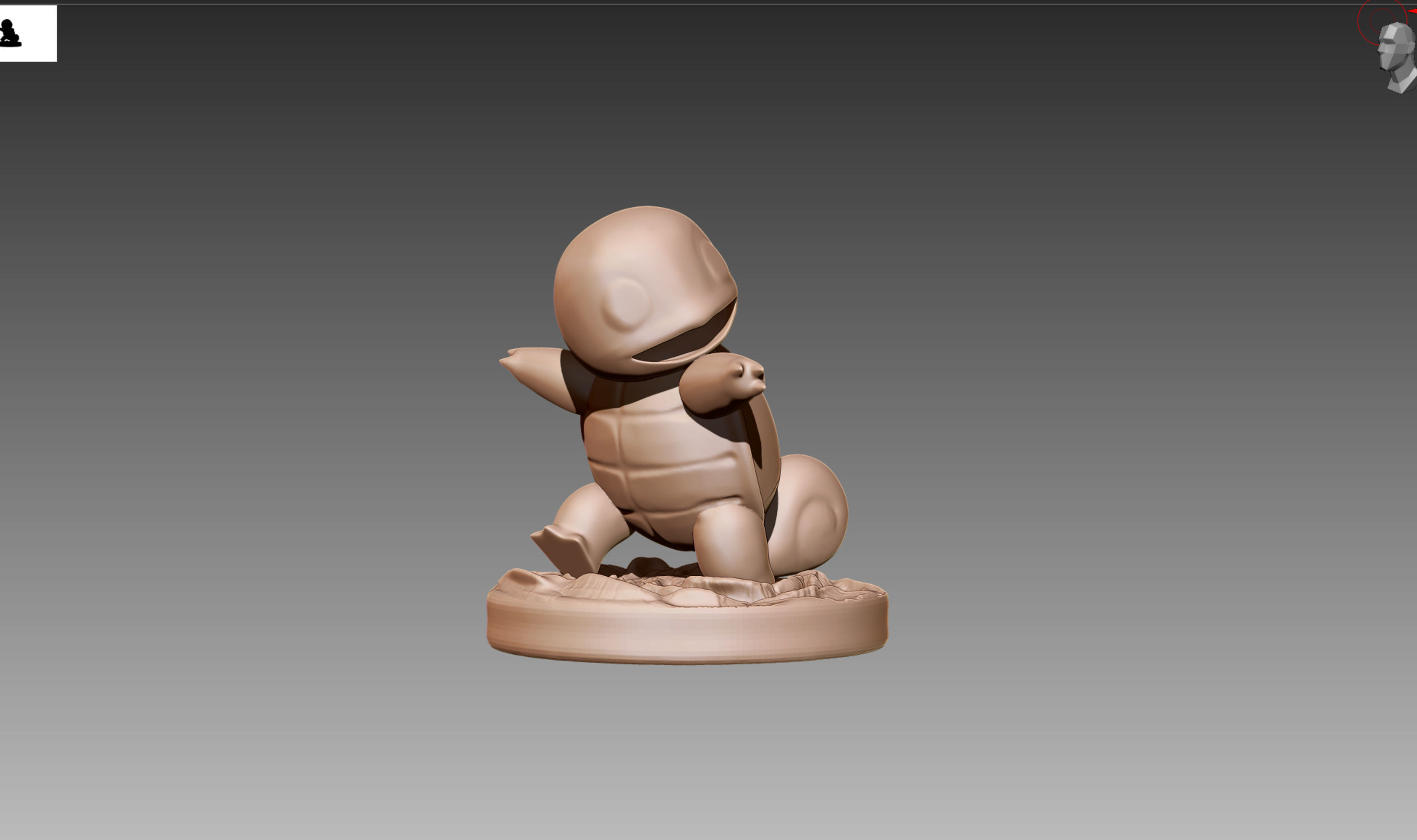 Squirtle in water Pokemon OBJ STL 3D model 3D printable | CGTrader