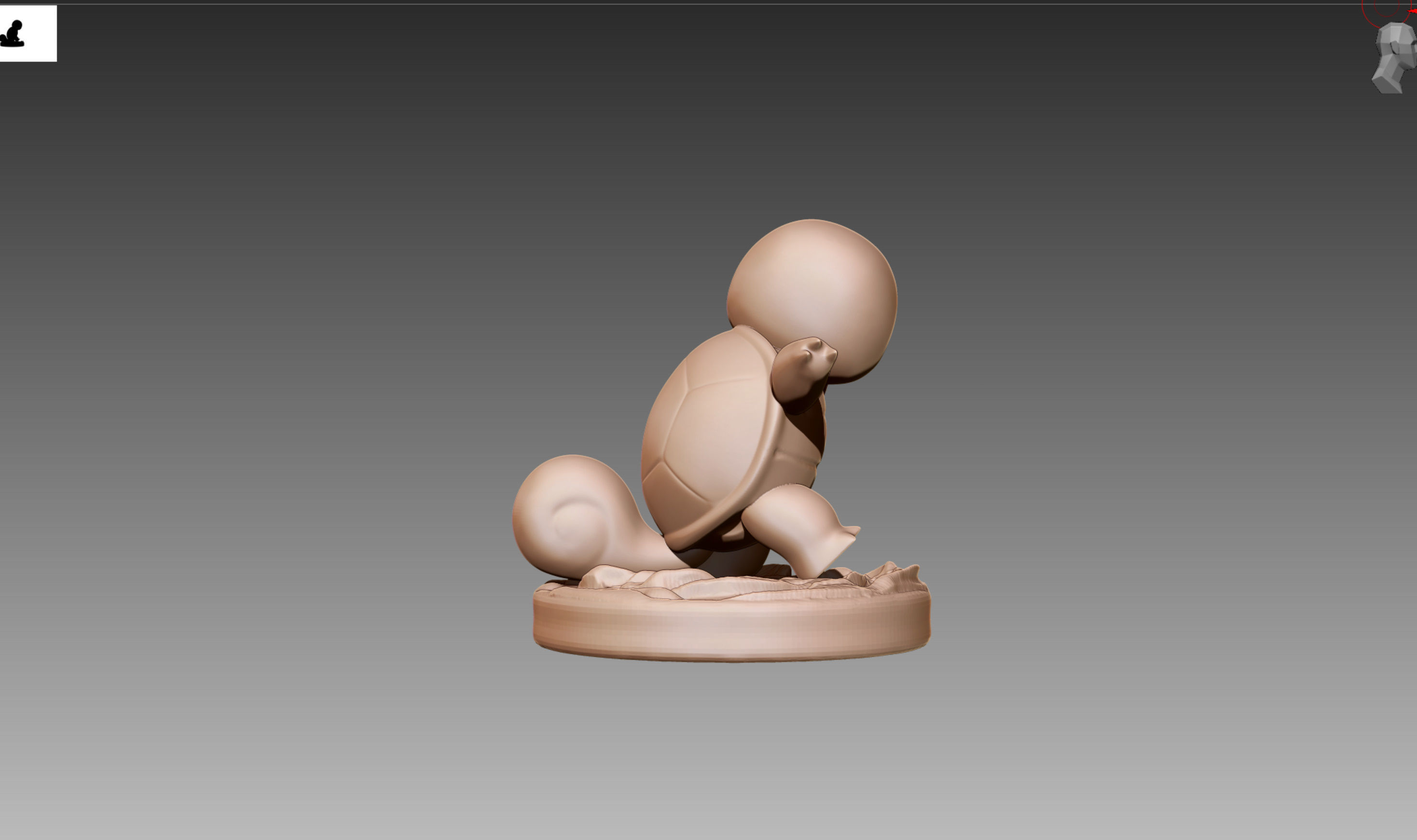 Squirtle in water Pokemon OBJ STL 3D model 3D printable | CGTrader