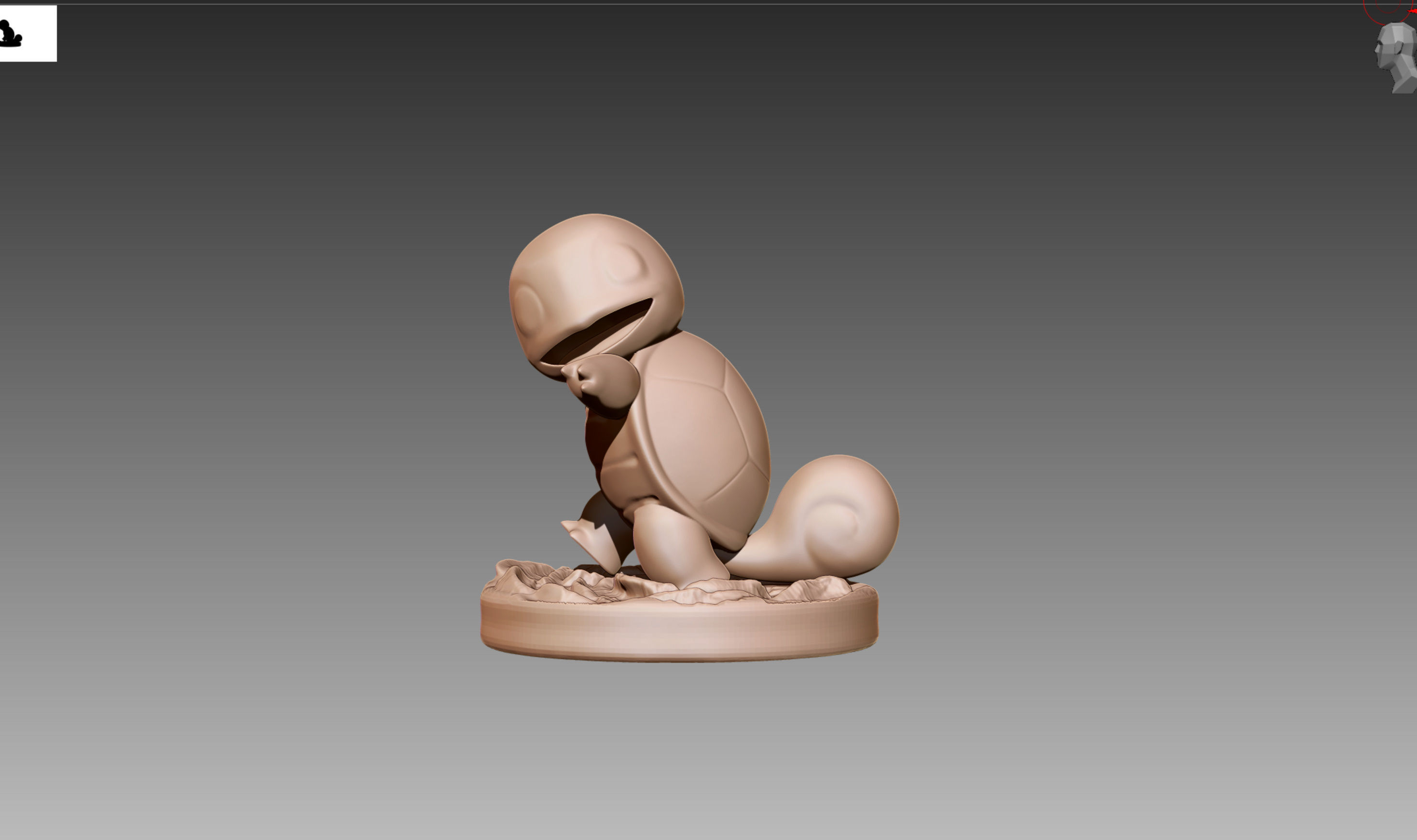 Squirtle in water Pokemon OBJ STL 3D model 3D printable | CGTrader