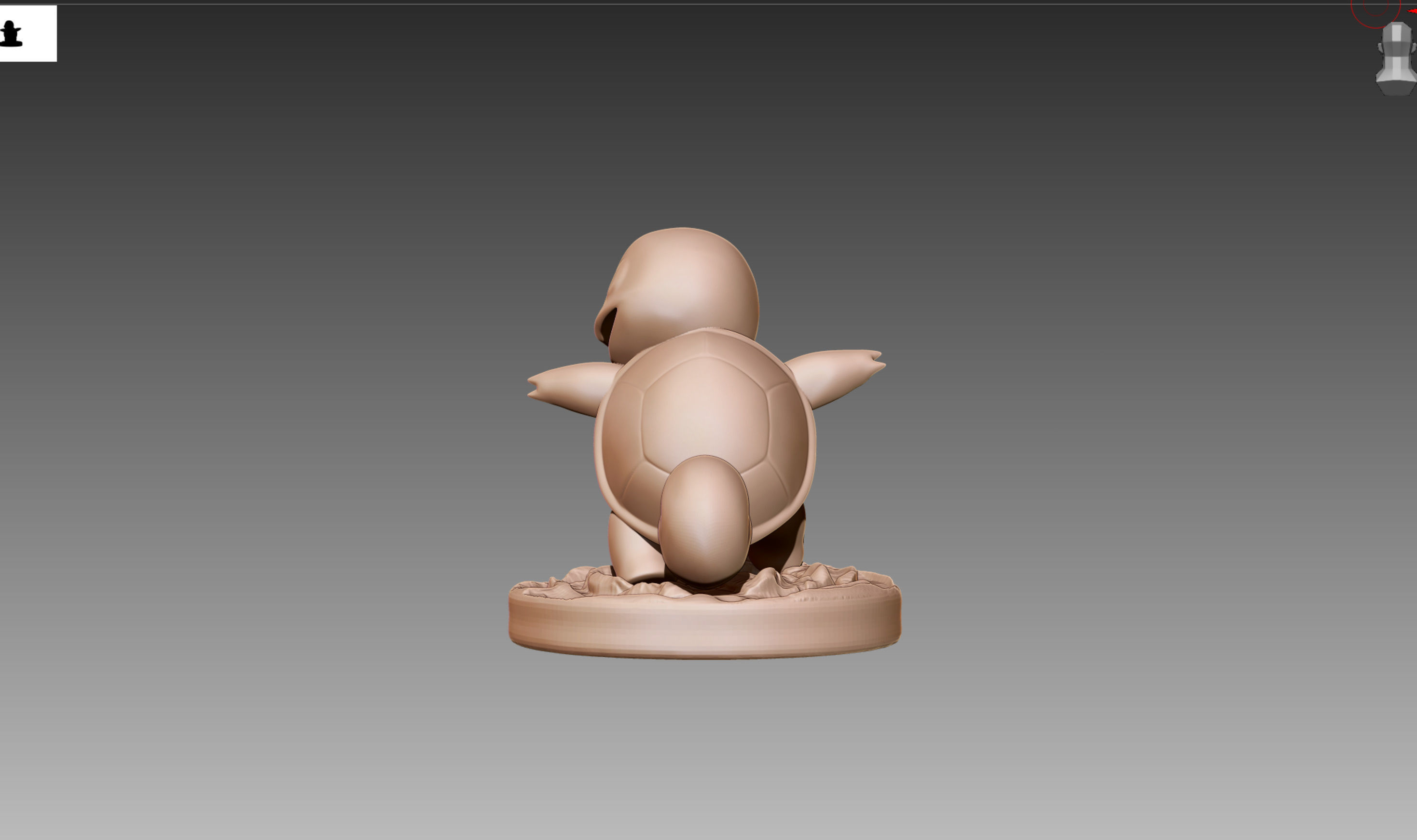 Squirtle in water Pokemon OBJ STL 3D model 3D printable | CGTrader