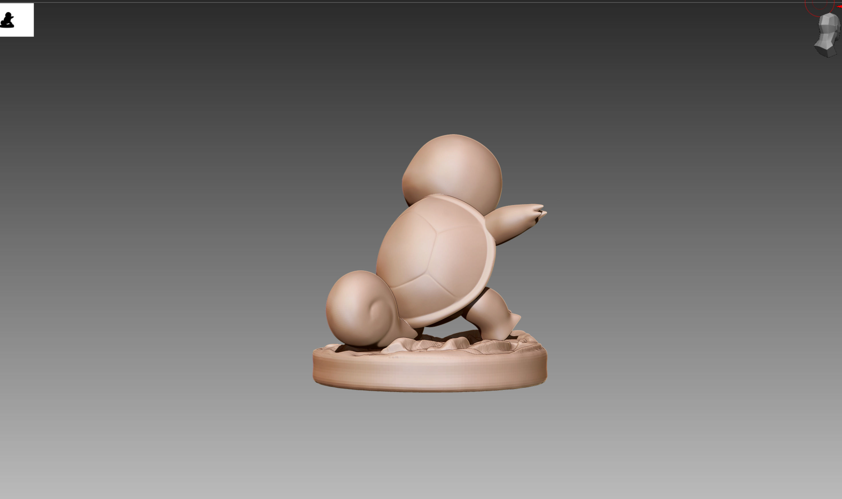 Squirtle in water Pokemon OBJ STL 3D model 3D printable | CGTrader