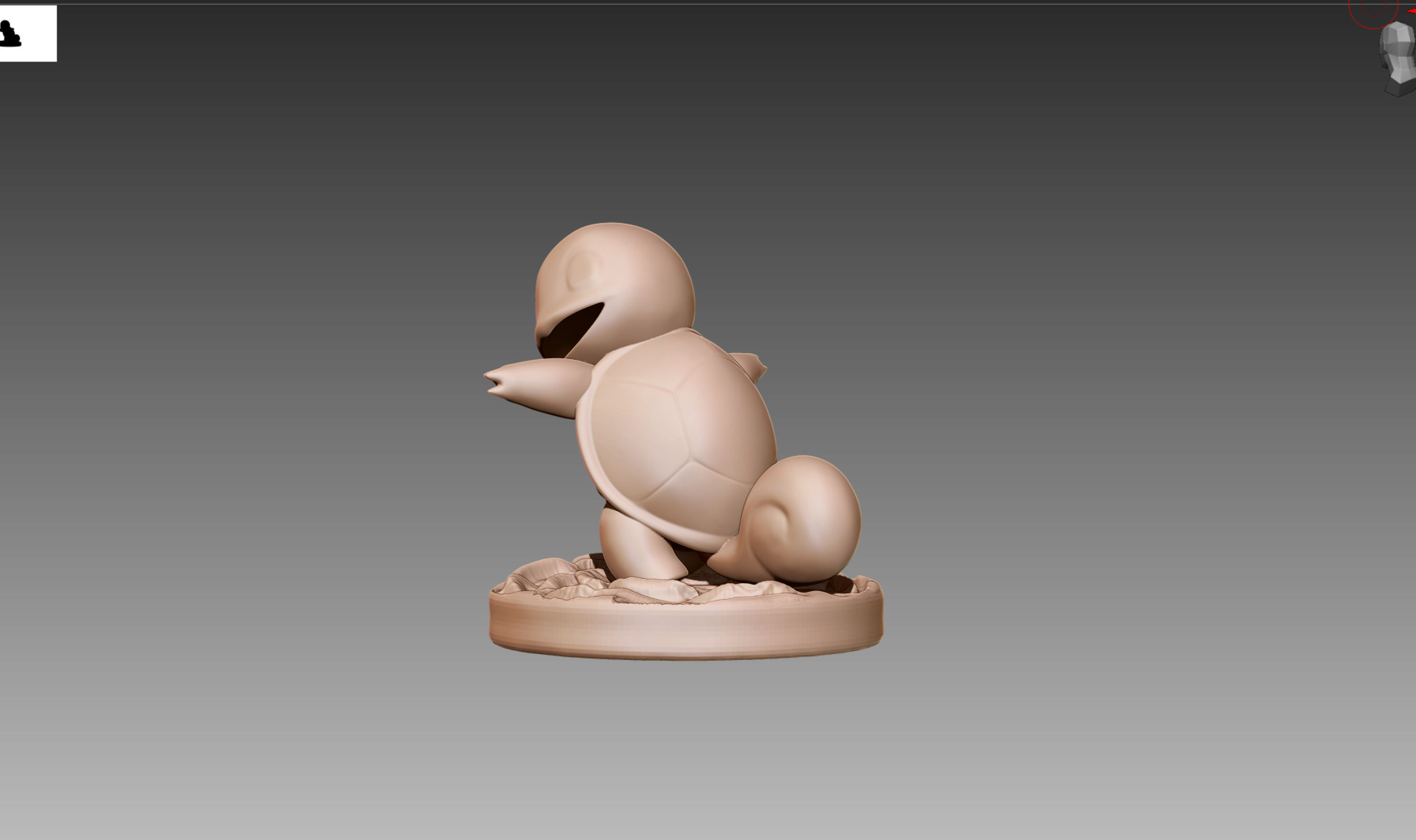 Squirtle in water Pokemon OBJ STL 3D model 3D printable | CGTrader