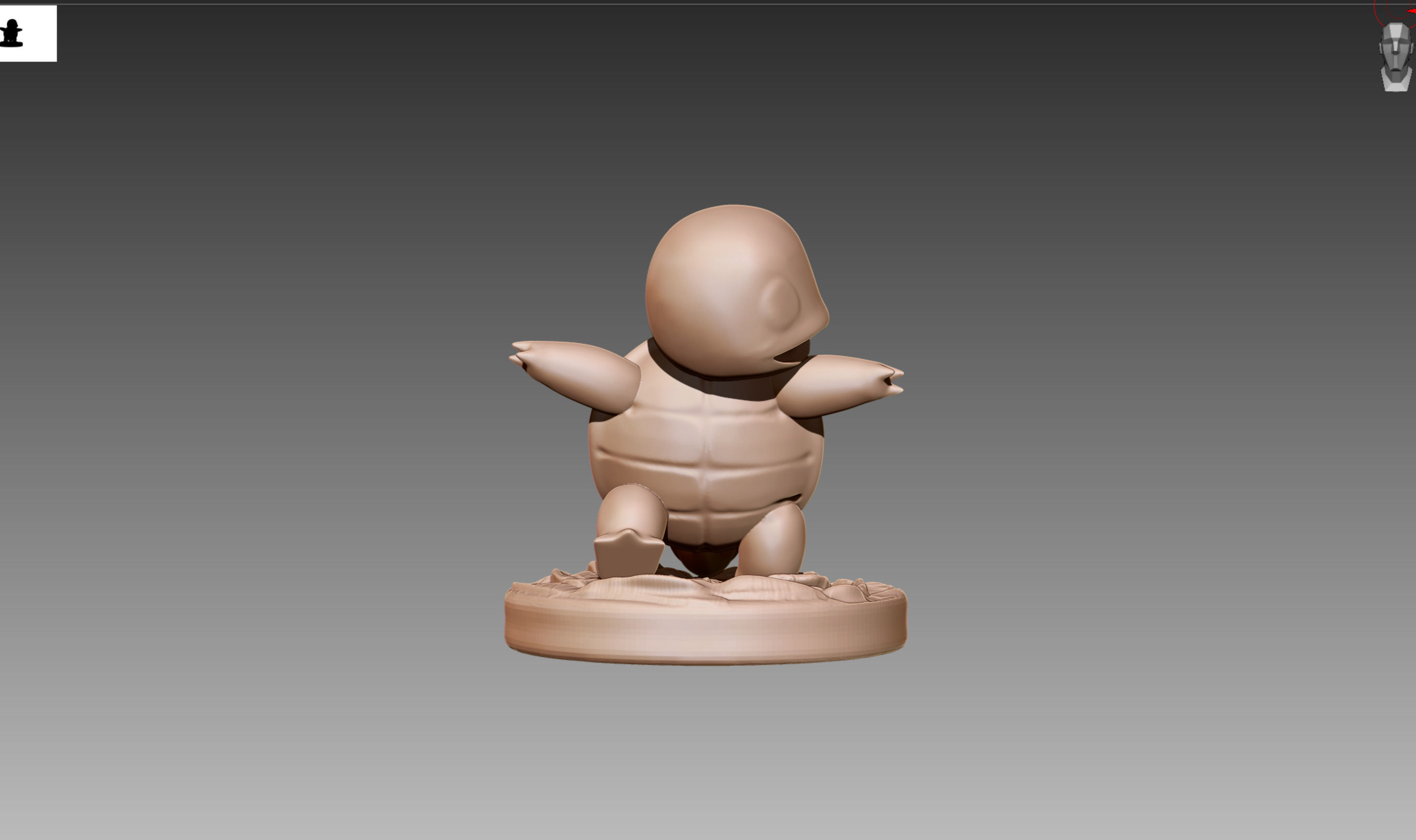 Squirtle in water Pokemon OBJ STL 3D model 3D printable | CGTrader