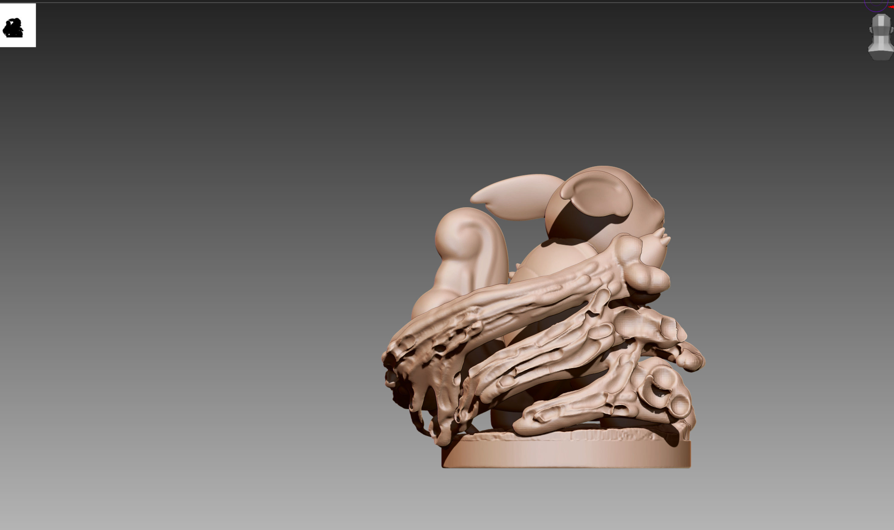 Wartortle Pokemon OBJ STL 3D model 3D printable | CGTrader