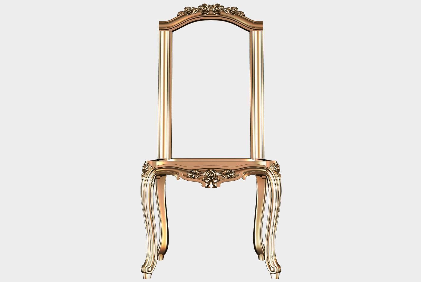 Carved chair for cnc 14 3D model | CGTrader