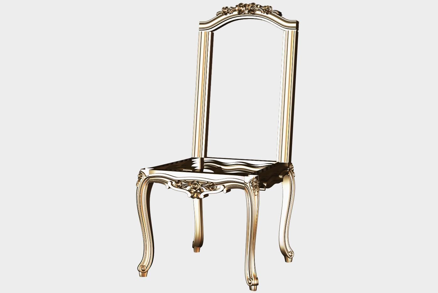 Carved chair for cnc 14 3D model | CGTrader