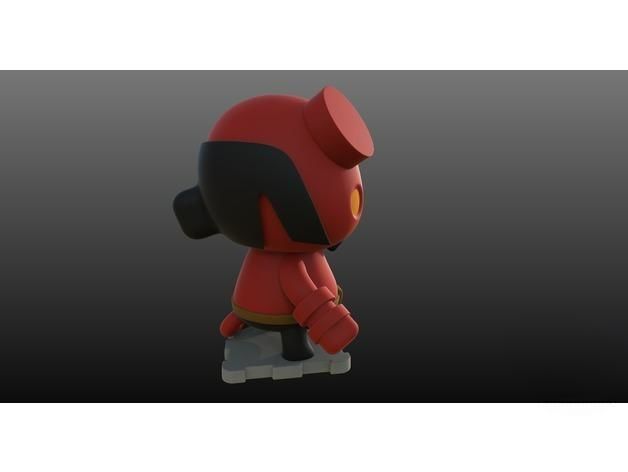 Hellboy 3D Printing Sculpture 3D model 3D printable | CGTrader