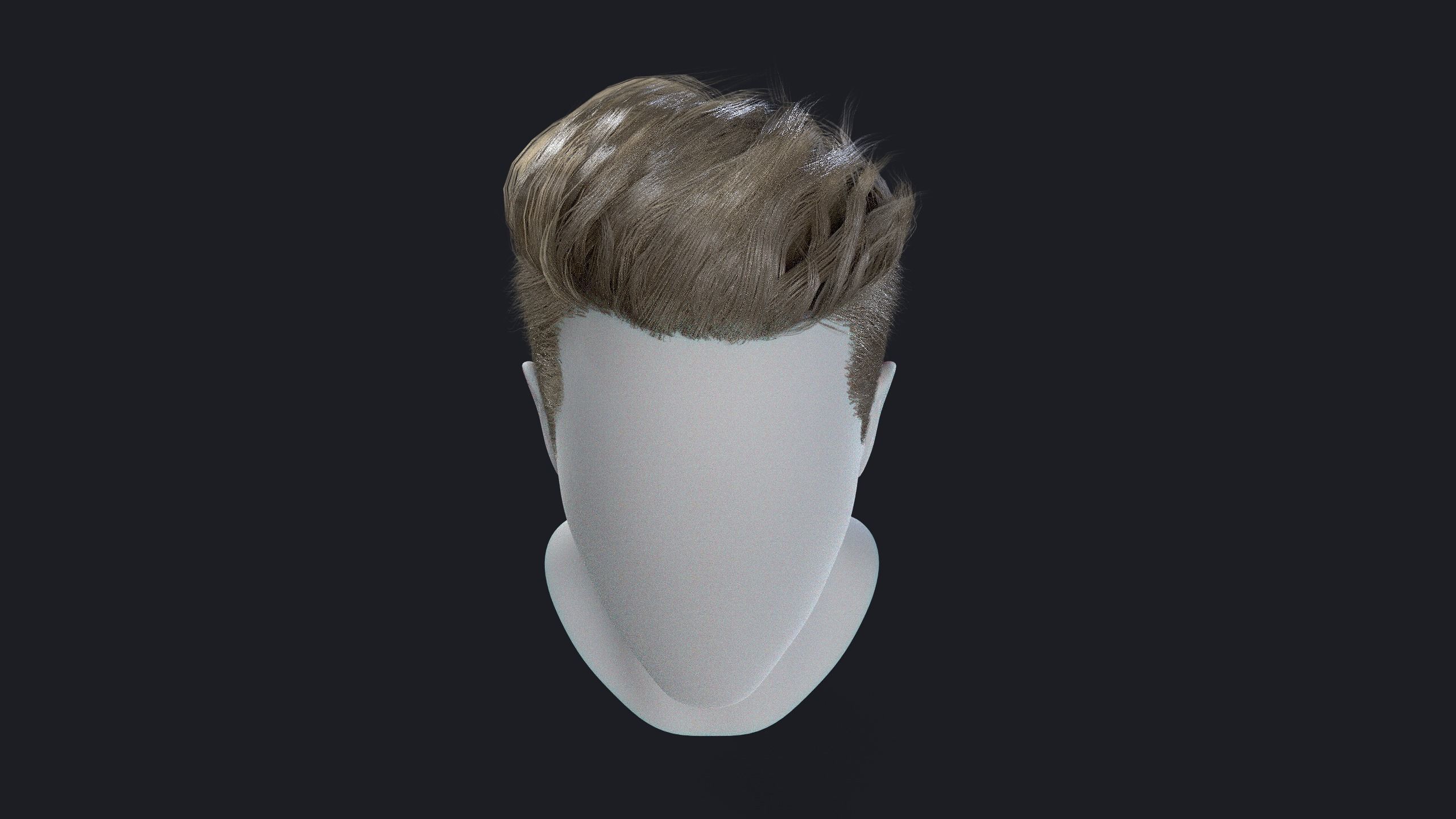3D model Realtime Mens Hairstyle 5 VR / AR / low-poly | CGTrader