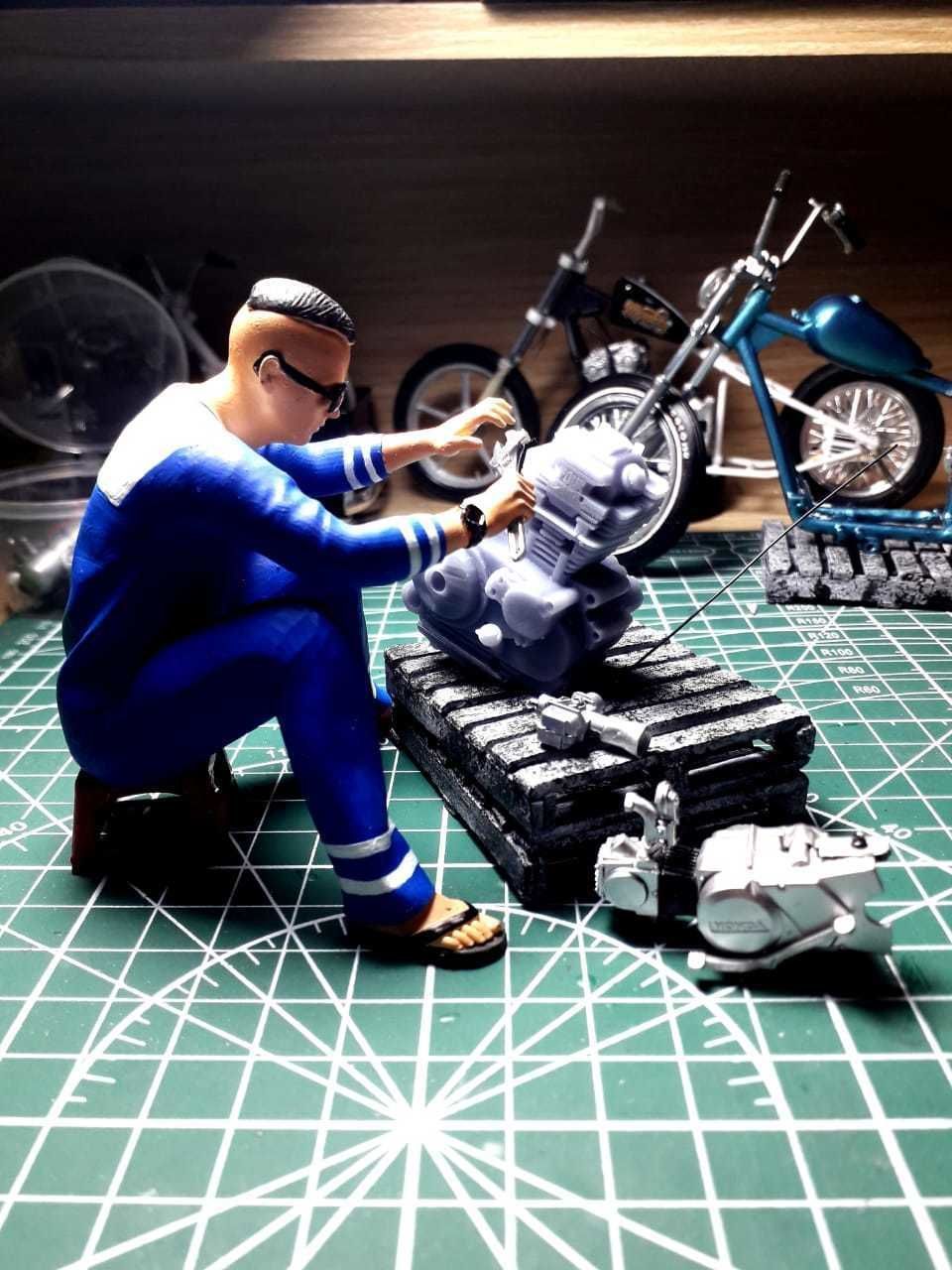 Figure Didin Mechanic 1-64 scale diorama miniature 3D model 3D ...