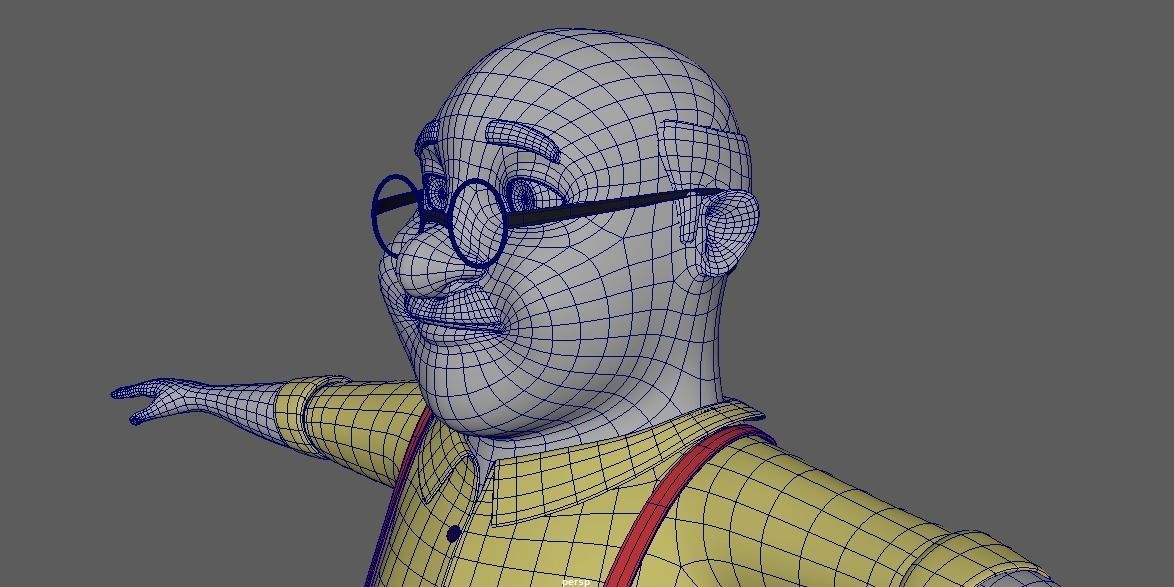 3D model Cartoon Old Man Character 3D Model VR / AR / low-poly | CGTrader
