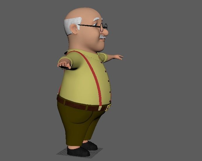 3D model Cartoon Old Man Character 3D Model VR / AR / low-poly | CGTrader
