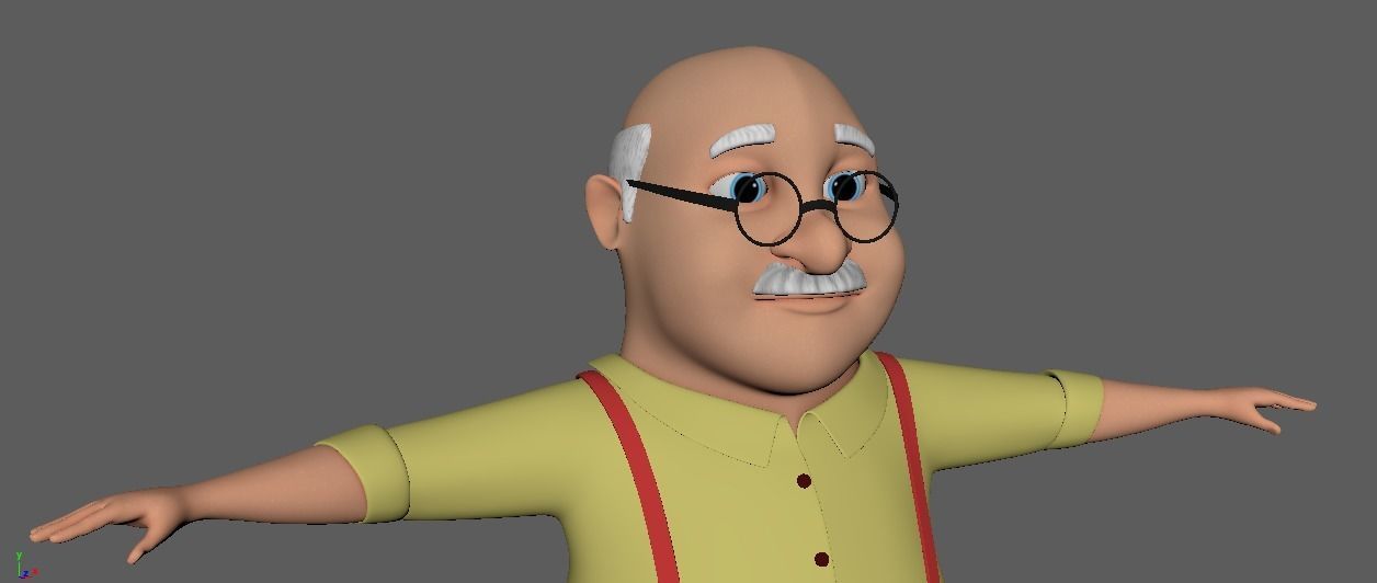 3D model Cartoon Old Man Character 3D Model VR / AR / low-poly | CGTrader