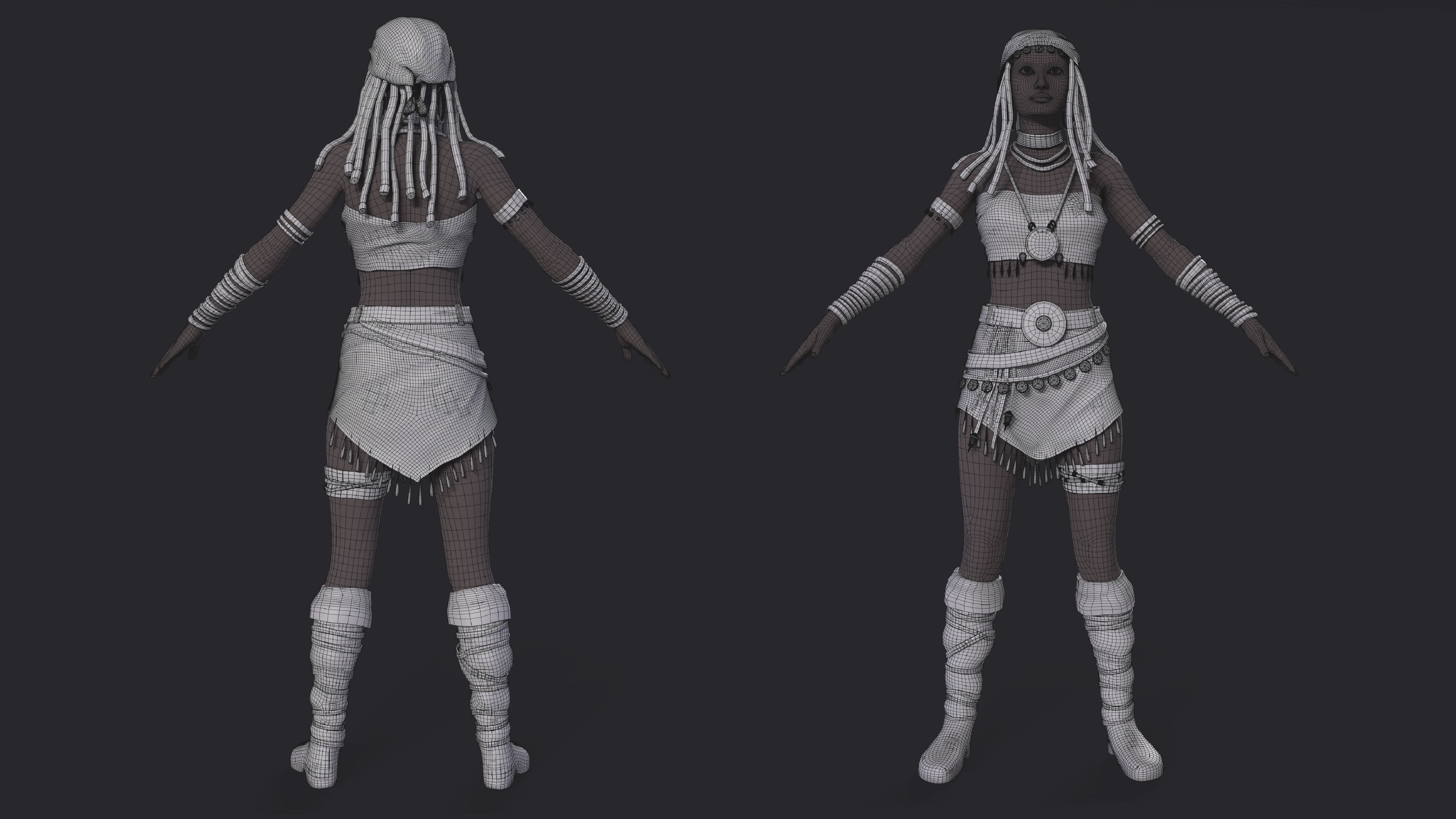 Tribal ethnic 3D clothes 3D model | CGTrader